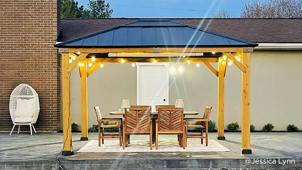 Can You Add Electricity to a Gazebo? Lights & Fan Setup Guide - SUNJOY ...