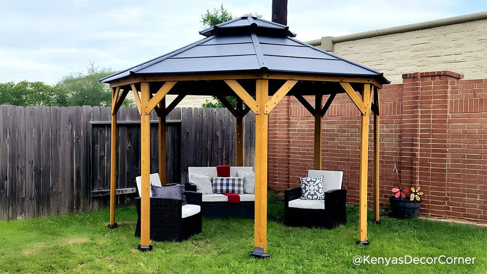 Best Foundation for Gazebo on Grass (Top 5 Options) - SUNJOY Canada